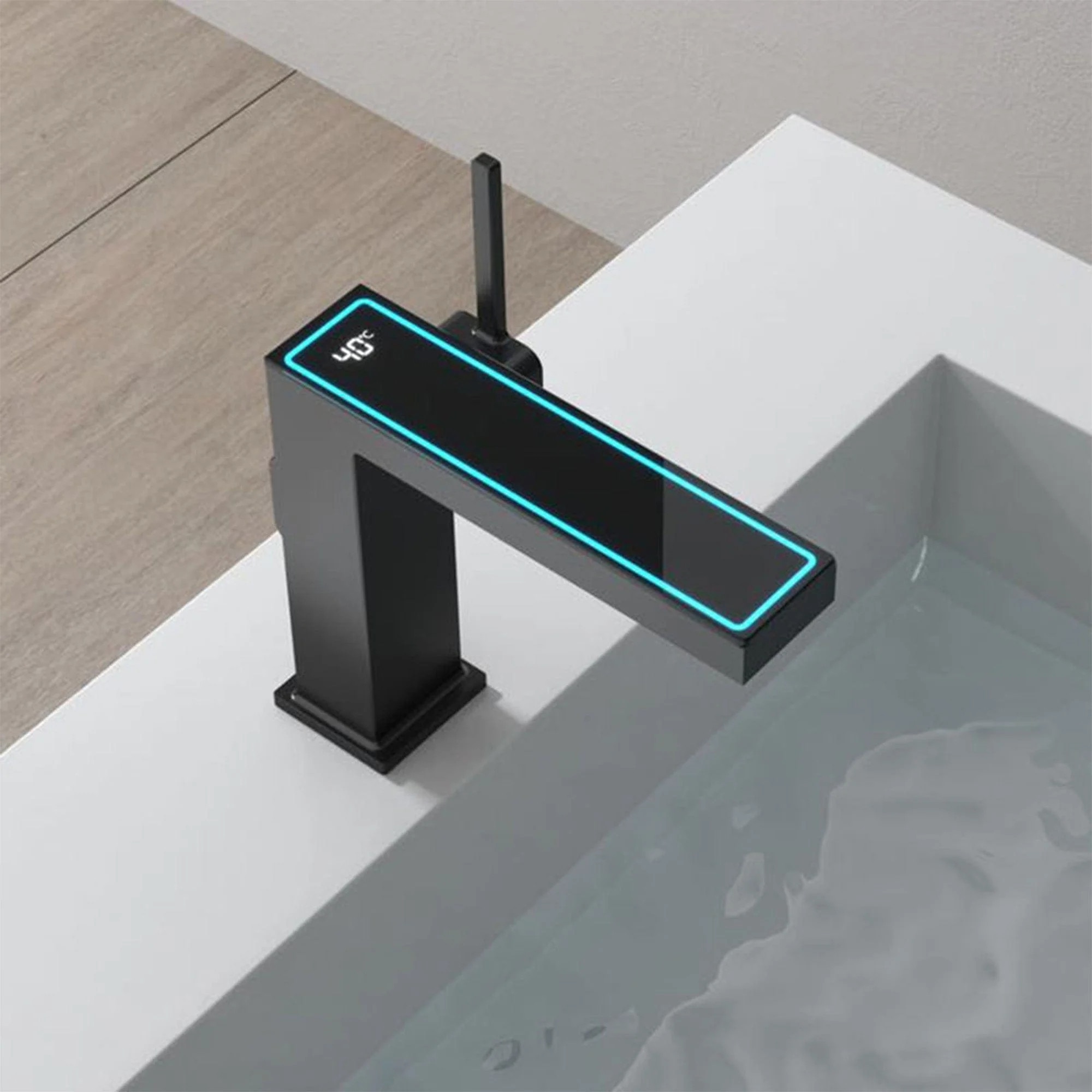 Baterie Lavoar cu Afisaj Digital LED Temperatura – Montaj Pe Blat ...