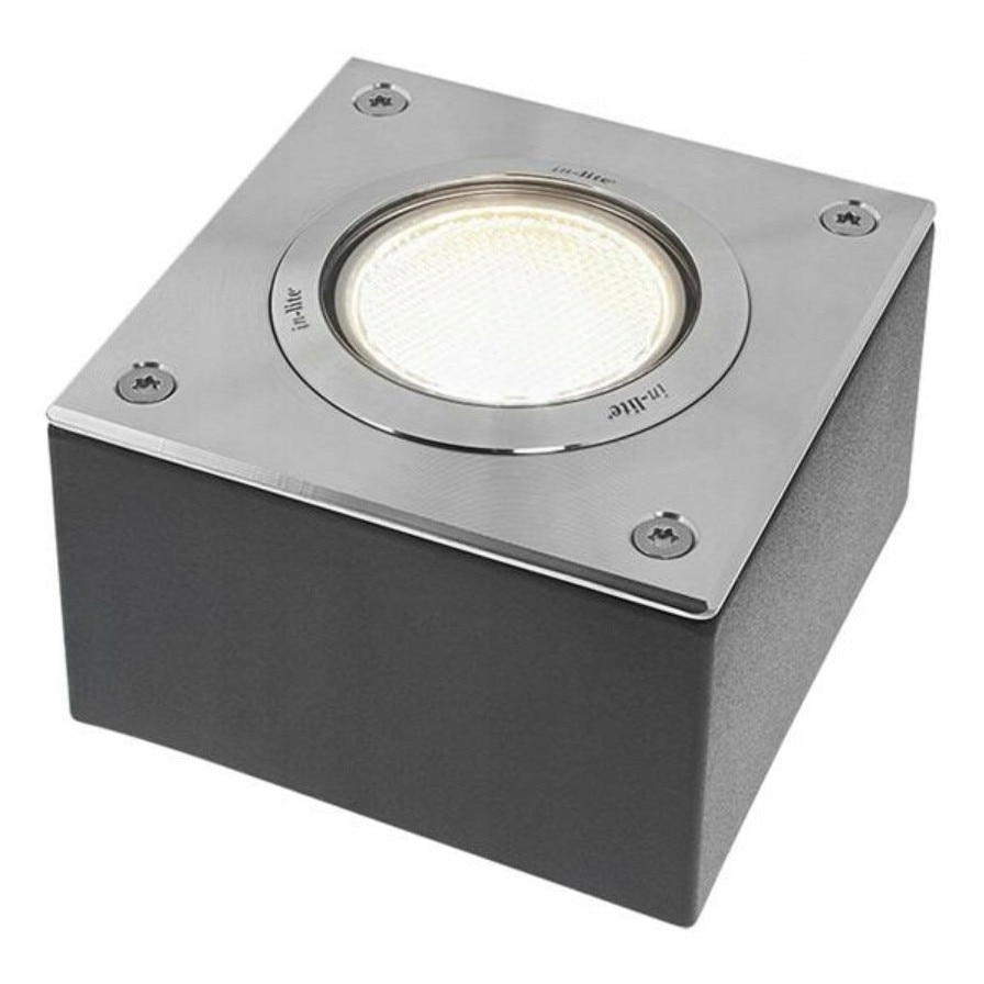 Spot BOX 100, In-Lite, неръждаема стомана, 10x10x6 см - eMAG.bg