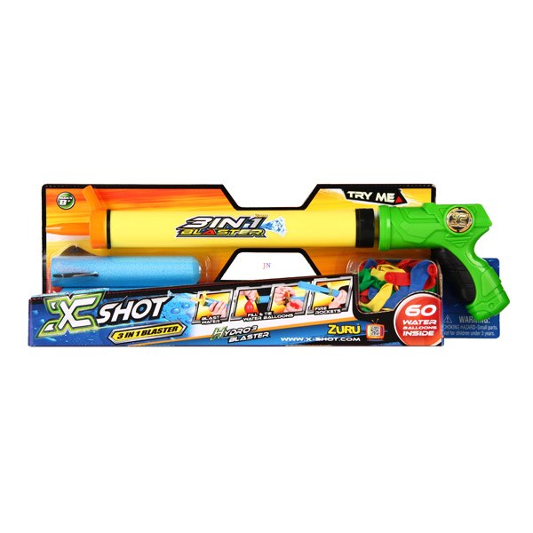 Xshot Hydro3 Blaster 3 az 1-ben vízipisztoly 60 lufival - eMAG.hu