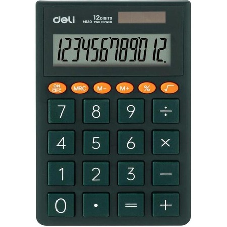 Calculator de birou DELI, verde butelca - eMAG.ro