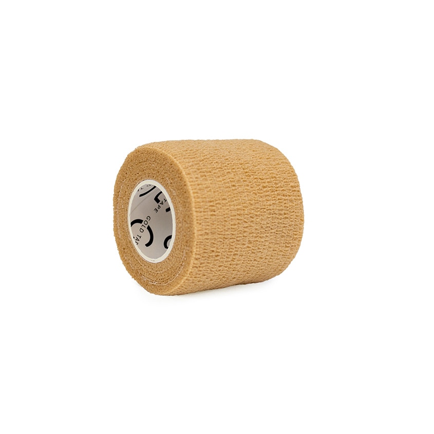 Set 3 benzi autoadezive Gold Tape 5 cm x 4,5 m elastic fara latex ...