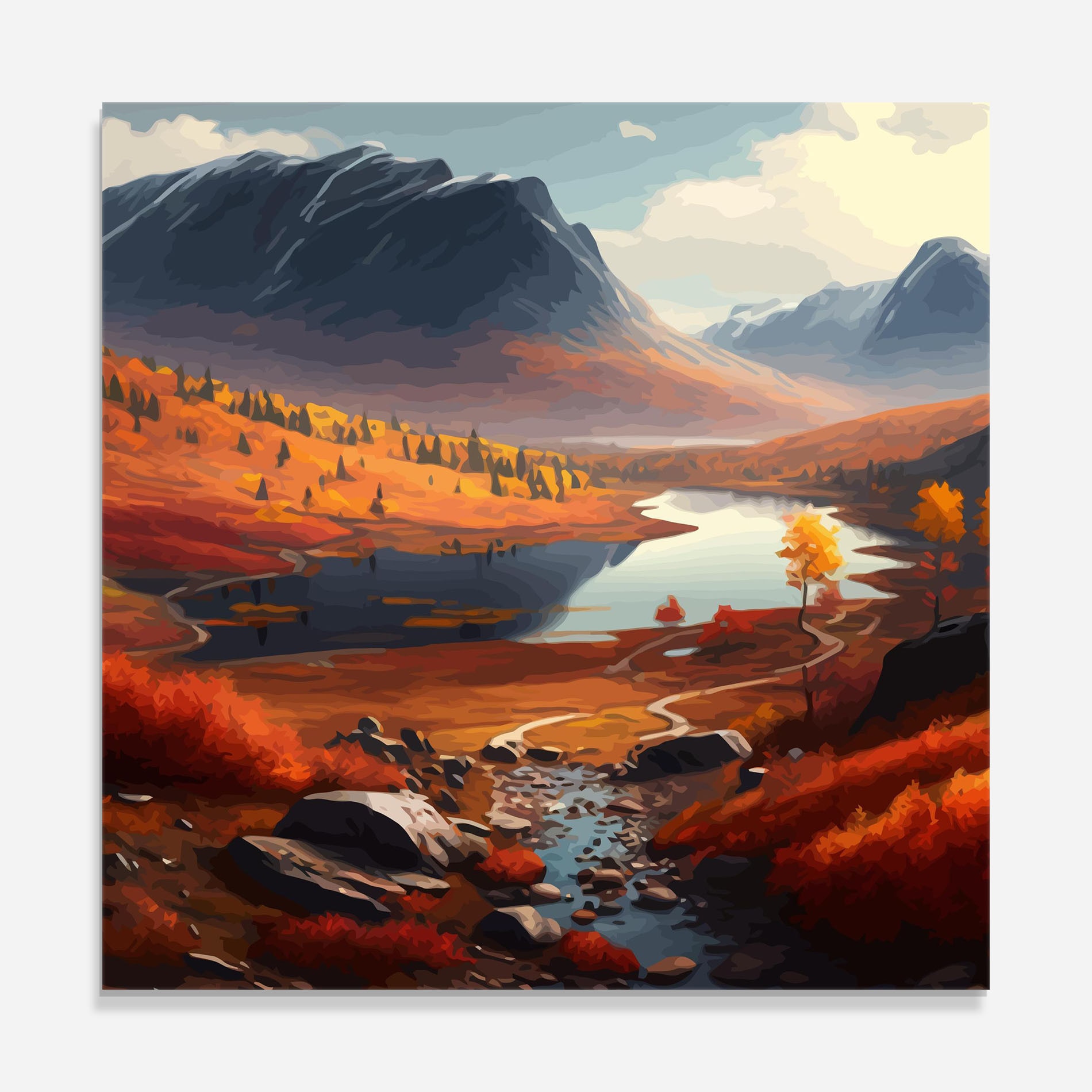 ARTHUB, Konyhai üveg hátfal 60x60 cm, 4 mm edzett, Védő gáz­tűzhely ...