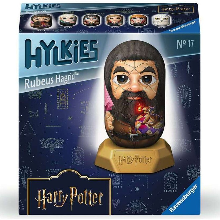 Puzzle 3D, Ravensburger, Hylkies - Rubeus Hagrid, 54 piese, 10 ani ...