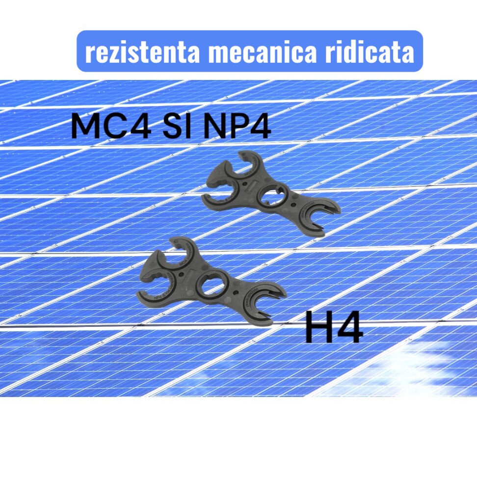 Set 2 chei montaj conectori solar, tip MC4/H4/NP4, plastic, negru ...