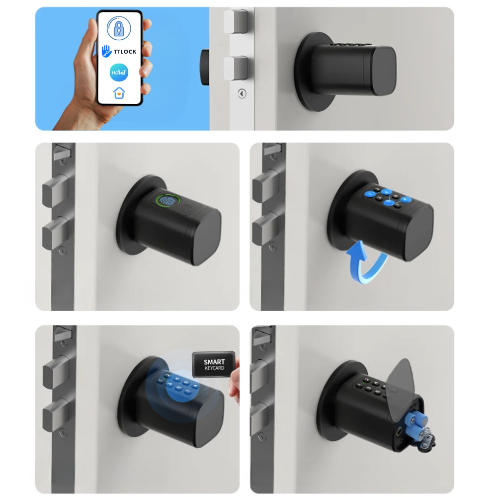 Incuietoare electronica, Spreest, V1, 100 amprente, 50 coduri PIN ...