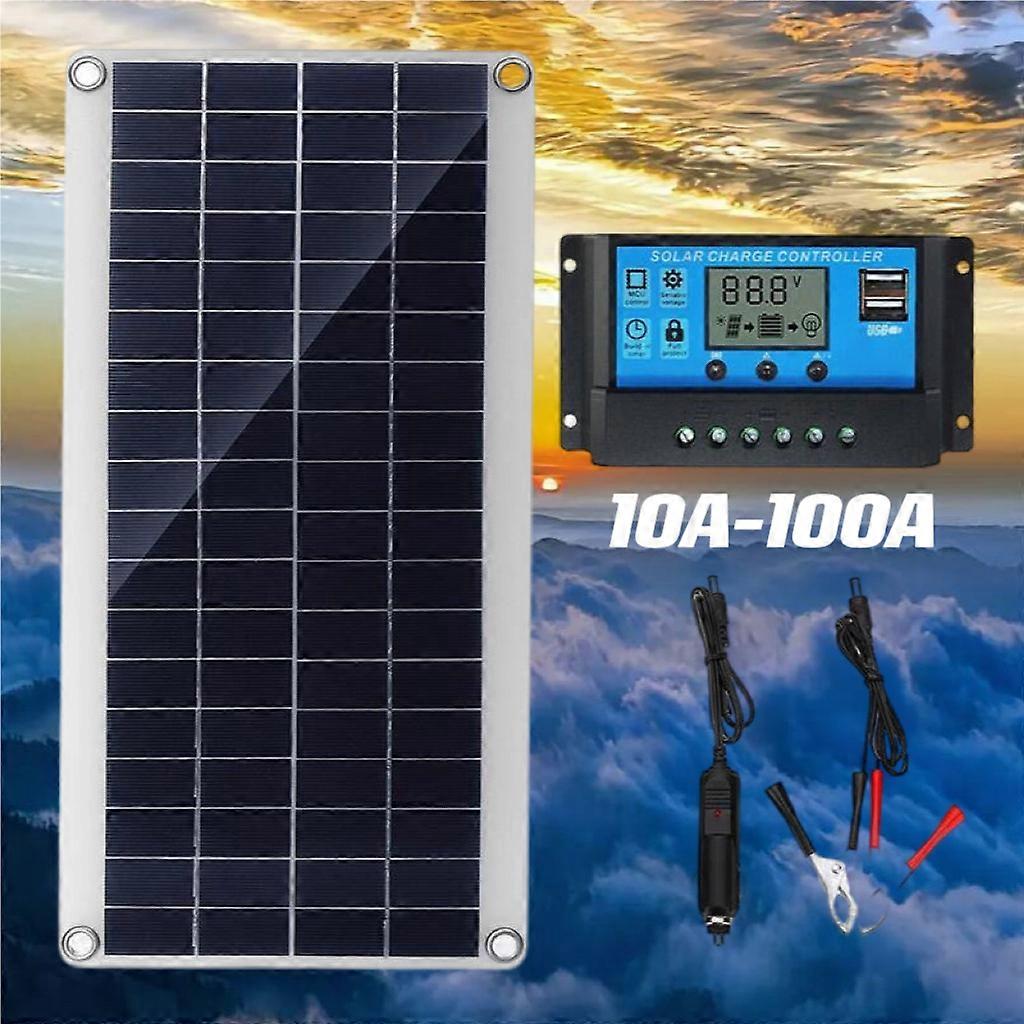 Panou solar flexibil 300W 12V, kit de incarcare pentru RV, barca de ...