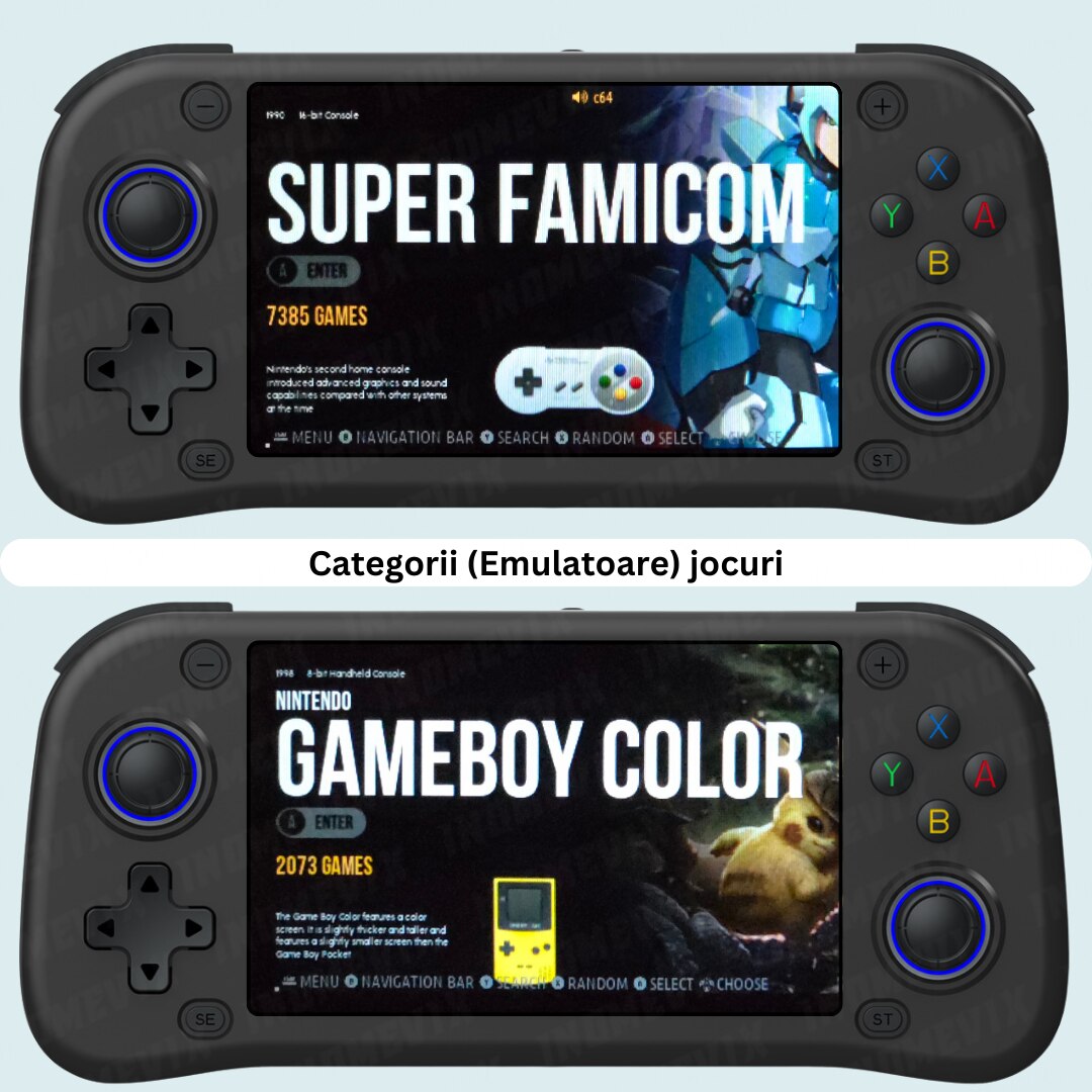 Consola de jocuri retro INOMEVIX®, 30.000 jocuri video, Ecran HD IPS 4 ...