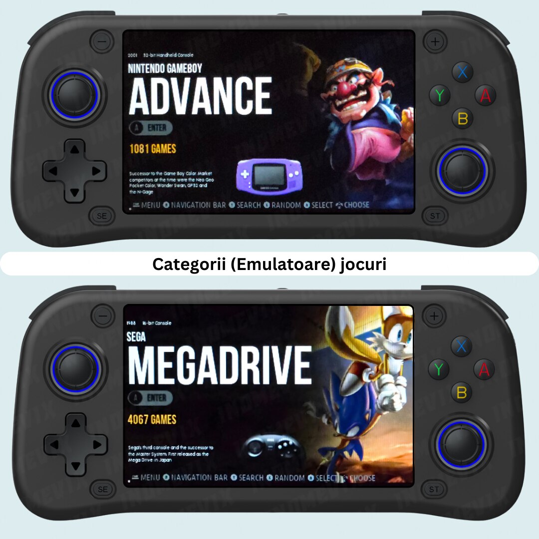 Consola de jocuri retro INOMEVIX®, 30.000 jocuri video, Ecran HD IPS 4 ...