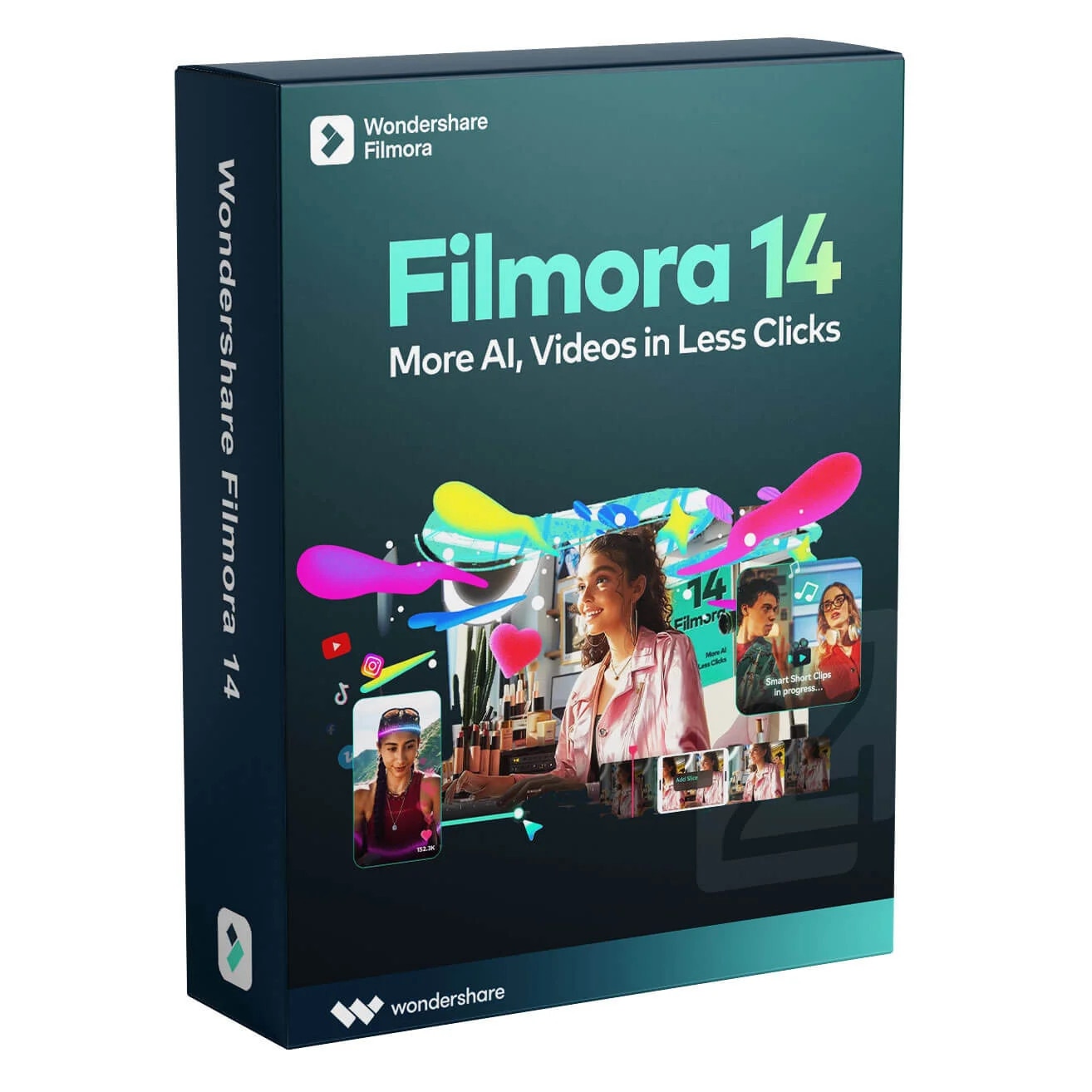 Licenta Wondershare Filmora 14, instrument editare video cu AI - eMAG.ro