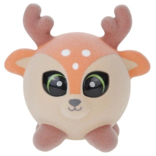 Figurina Flockies seria 4 - Caprioara Dominic, 5 cm, Bej/Maro - eMAG.ro