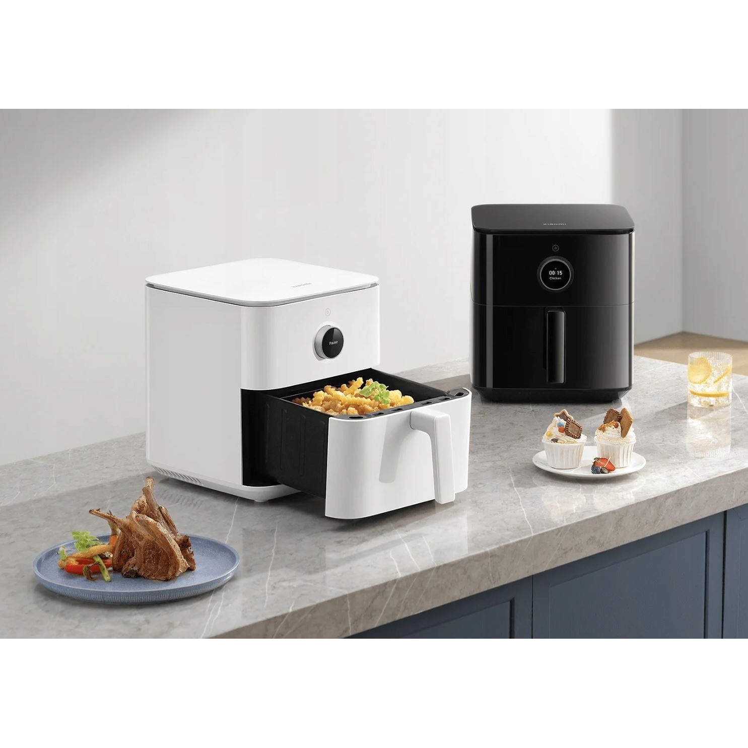 Friteuza cu aer cald Xiaomi Smart Air Fryer 6.5L, neagra, capacitate ...