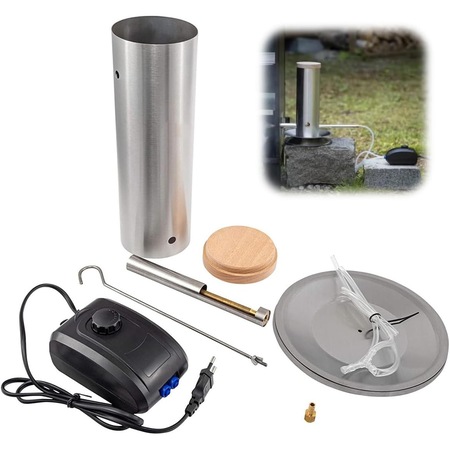 Generator de fum pentru afumat la rece, Rqiurpn, Silver, Inox - eMAG.ro