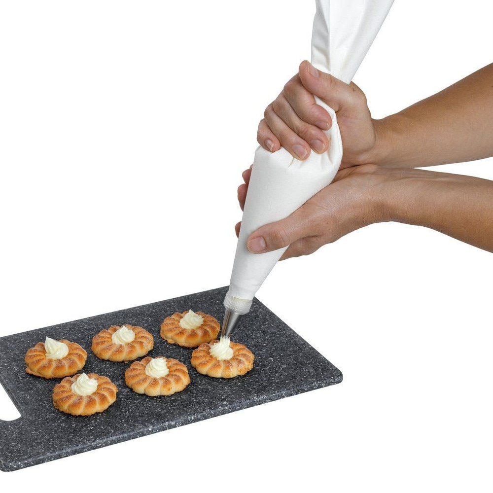 Pos decorare pentru prajituri, Artemis, bumbac, 47x28 cm, alb ...