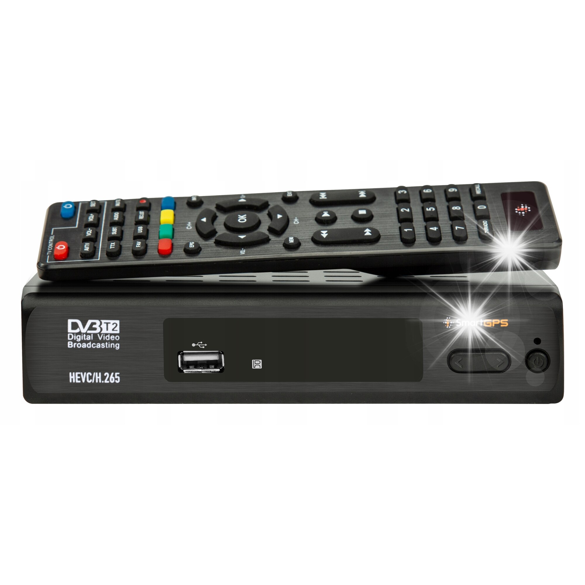 Decodor Tuner DVB-T2 SmartGPS, LED, 1080p, HDMI, USB - eMAG.ro