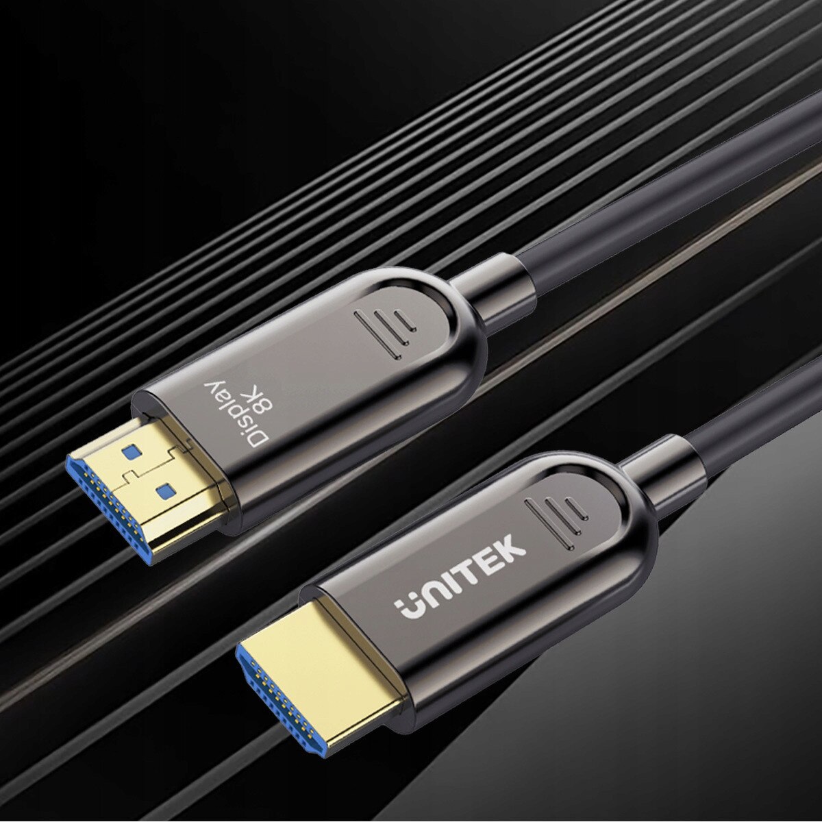 Unitek 2.1 AOC 8K 120Hz HDMI оптични кабели, 30 м, черни - eMAG.bg