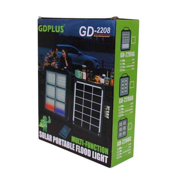 200 LED соларен прожектор с батерия GD-2208B 300W - eMAG.bg