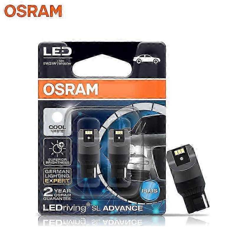Becuri LED OSRAM LEDriving SL Advance T20 W21W/WY21W, lumina alba/rosie ...