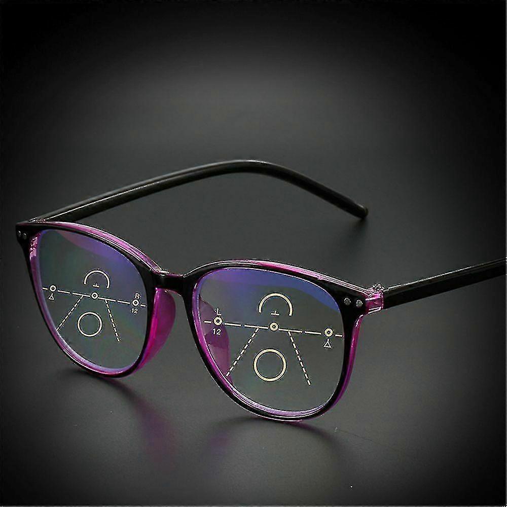 Ochelari progresivi multifocali, negru-rosu, 1.0x-4.0x, dimensiuni ...