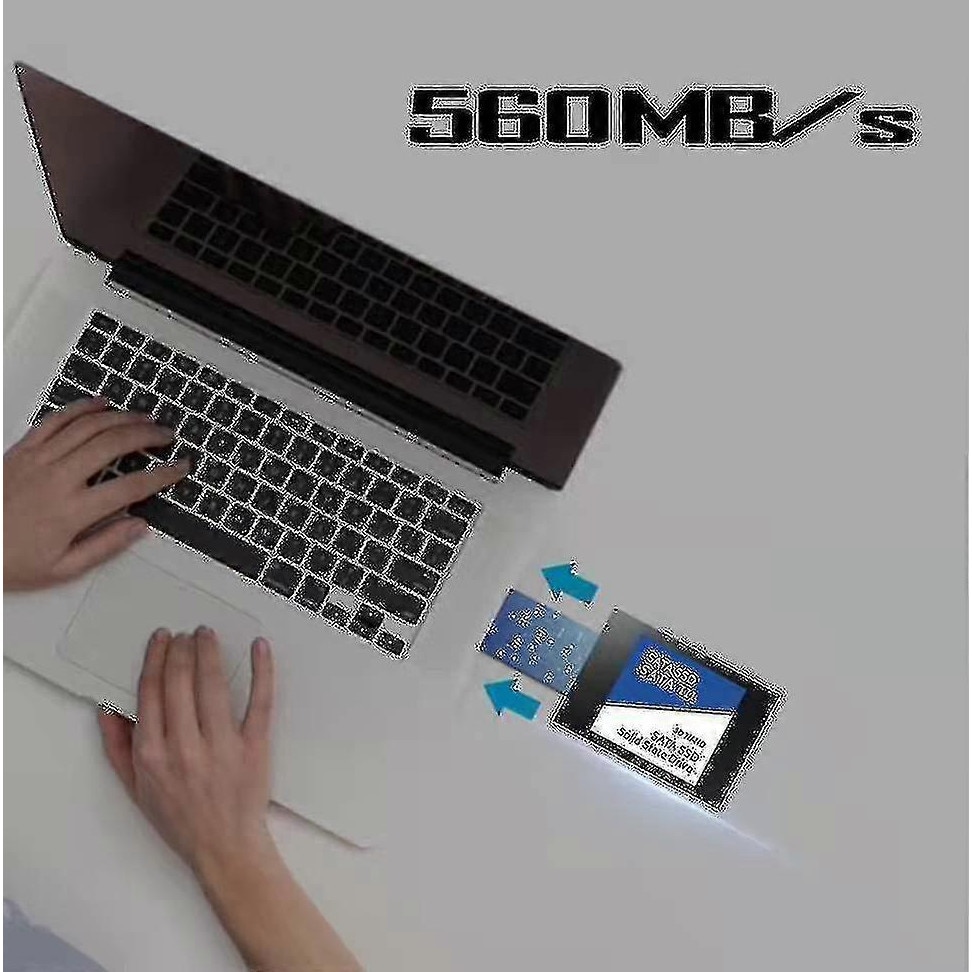 SSD Intern SATA III 2TB, 300-540MB/s, 100x70x7mm, Negru - eMAG.ro