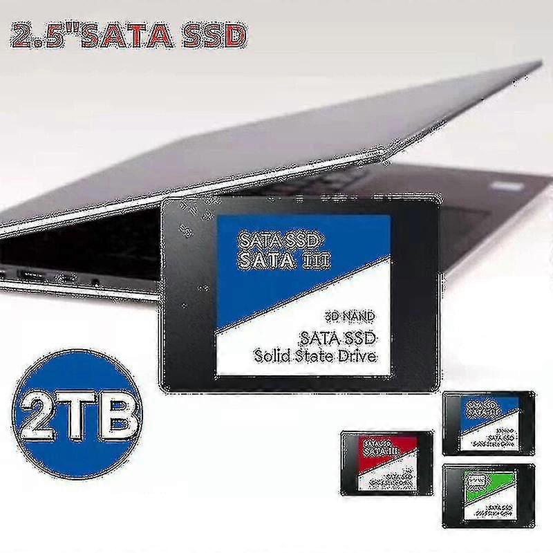 SSD Intern SATA III 2TB, 300-540MB/s, 100x70x7mm, Negru - eMAG.ro