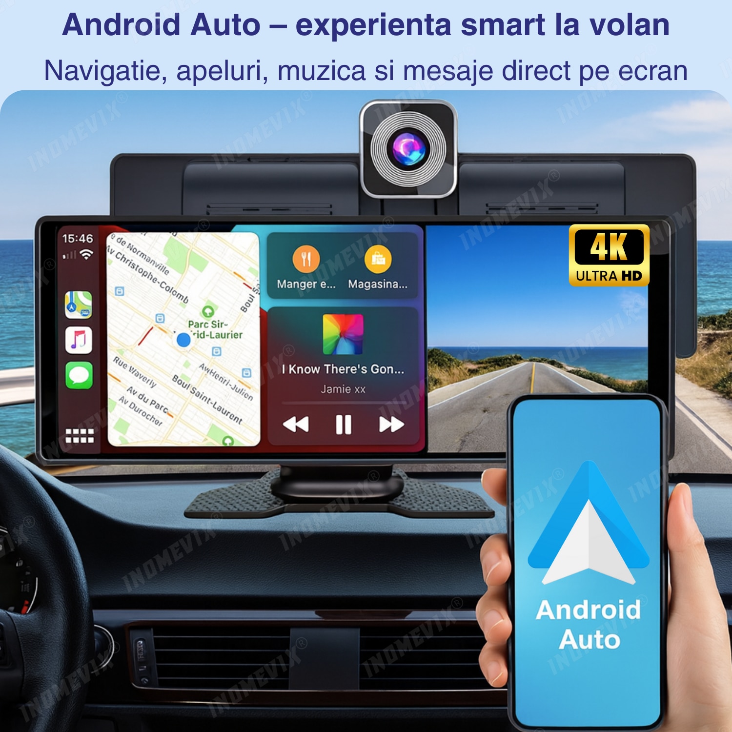 Navigatie auto multimedia INOMEVIX®, Display touchscreen 10.26 inch IPS ...
