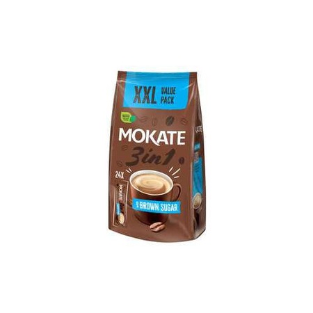 Cafea instant 3in1 Mokate, cu zahar brun, 24 plicuri - eMAG.ro