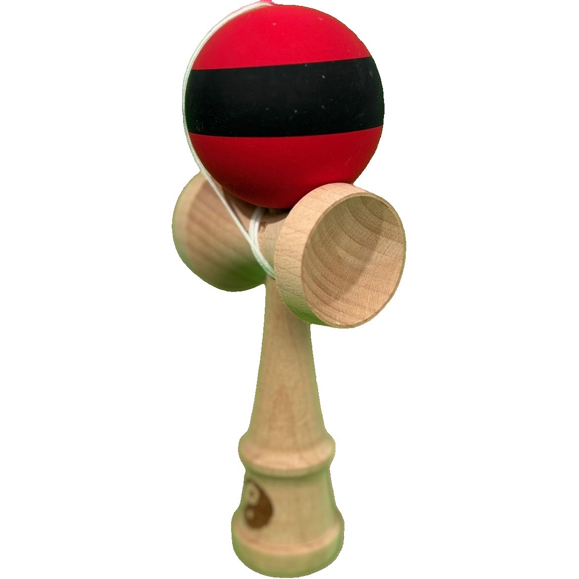 Kendama X Originala, Profesionala, Flippy, din Lemn, Rubber Grip, 18 cm ...