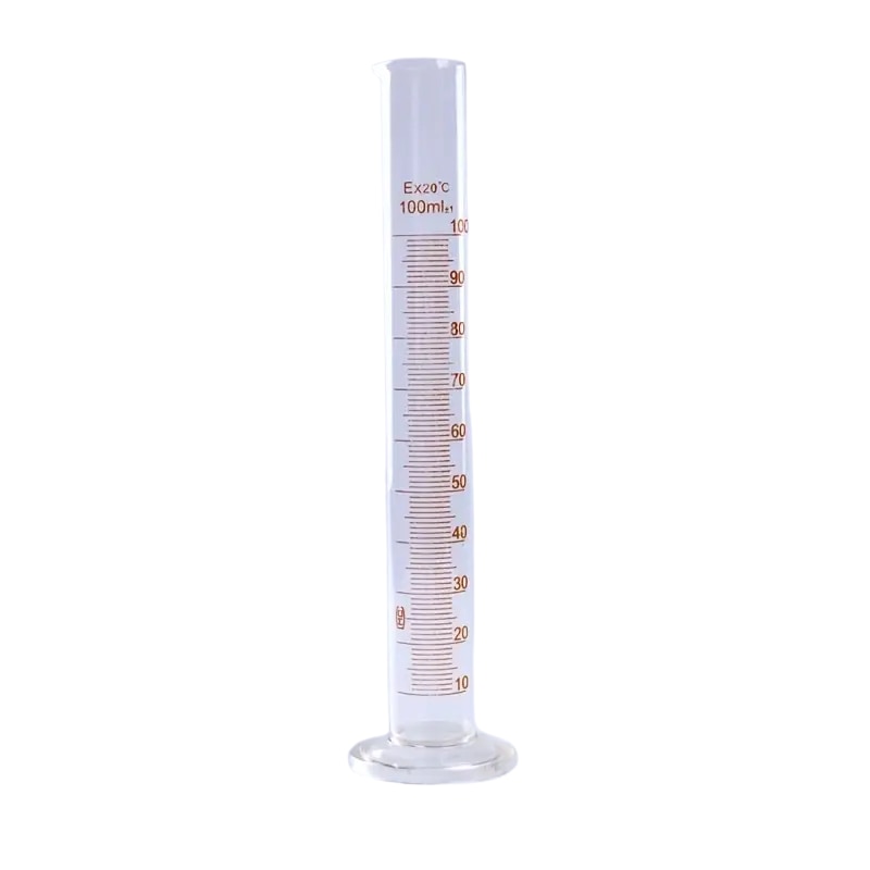 Cilindru de masurare gradat pentru diverse aplicatii, 100 ml, sticla ...