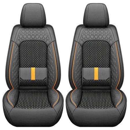 Set 2 Huse Scaune Auto Elindor®, Piele Ecologica/Textil, Protectie ...