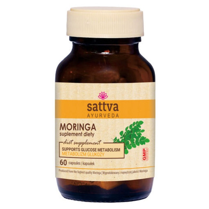 Extract de Moringa, SATTVA, 60 capsule, 450mg - eMAG.ro