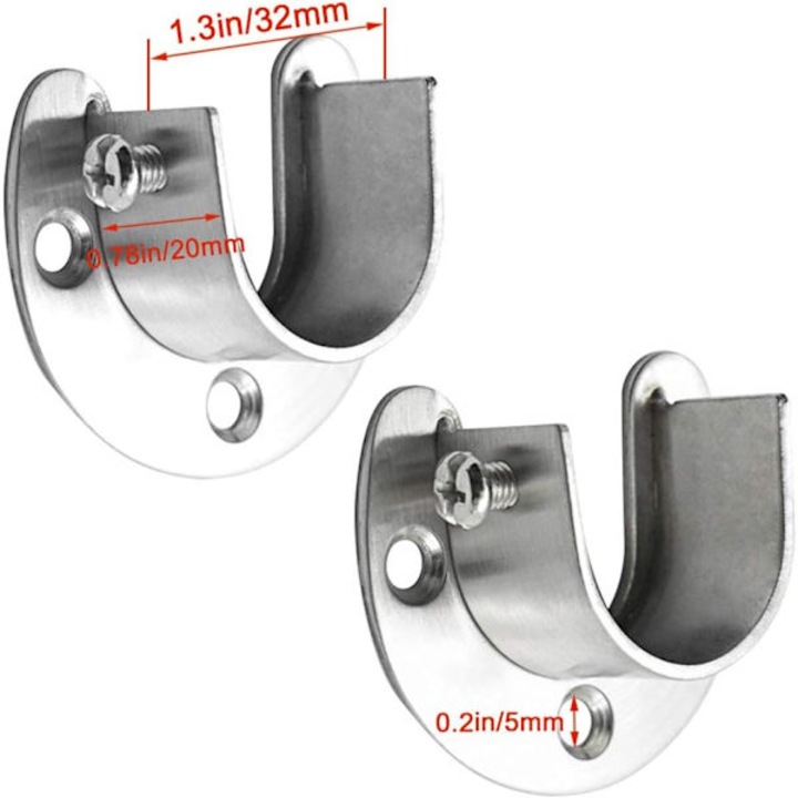 Fitinguri din otel inoxidabil, set 2 buc, capacitate 200 kg, culoare ...