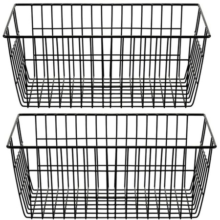 Set 2 cosuri metalice pentru depozitare ComResi, 21x16x9cm, negru - eMAG.ro