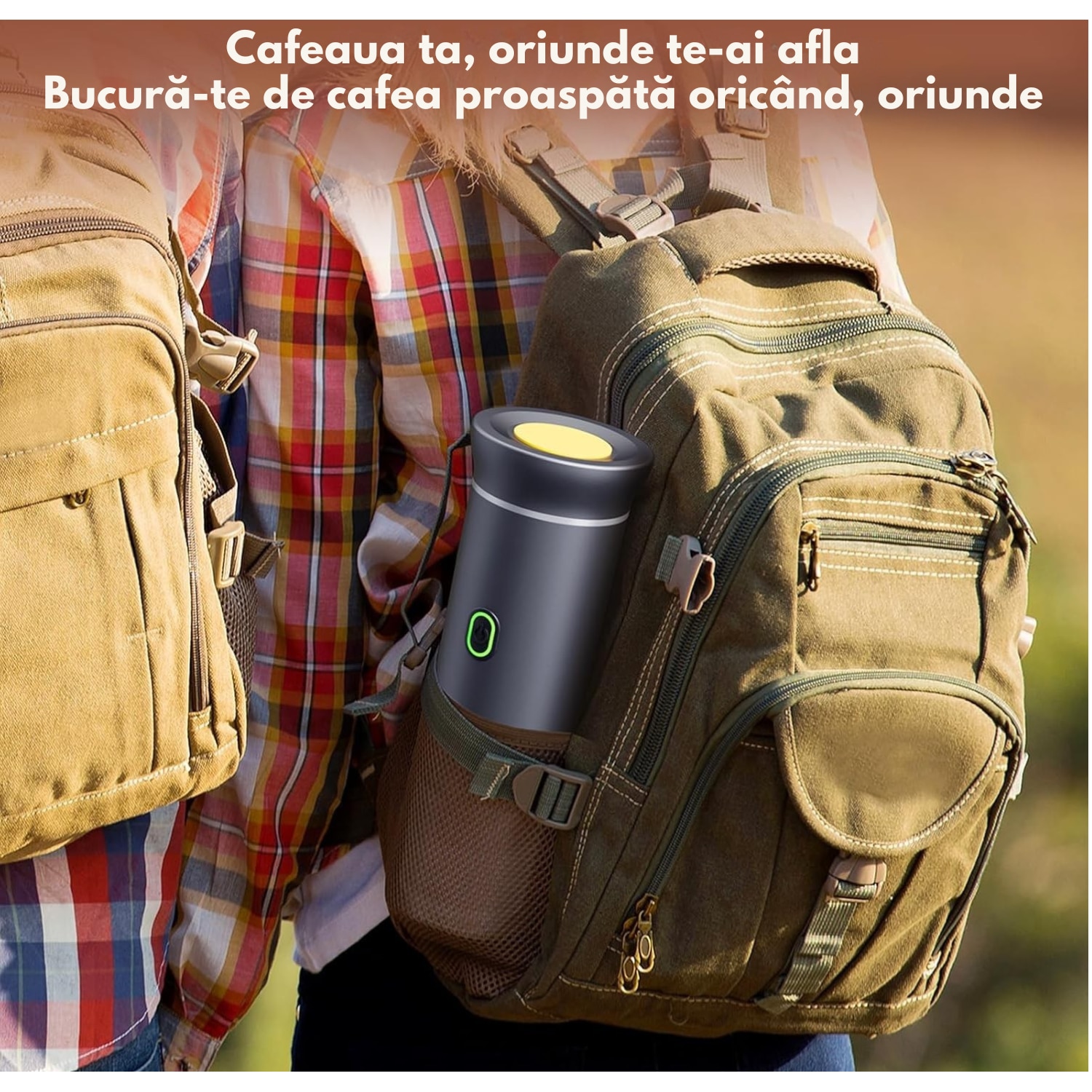 Espressor Portabil 2 in 1 Gelle - Aparat de Cafea pentru Capsule si ...