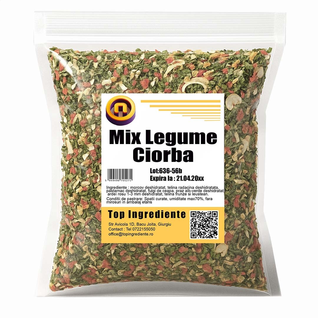 Mix Legume Deshidratate, Baza Ciorba, Fara Sare, Fara MSG - 1kg - eMAG.ro