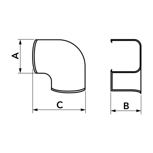 Curba canal 90° OPTIMA CP CP62 – Alb Optic (OPT WHITE) - eMAG.ro