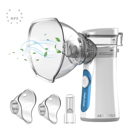 Aparat aerosoli Nebulizator portabil ultrasonic, Tehnologie Mesh, 0.4ml ...