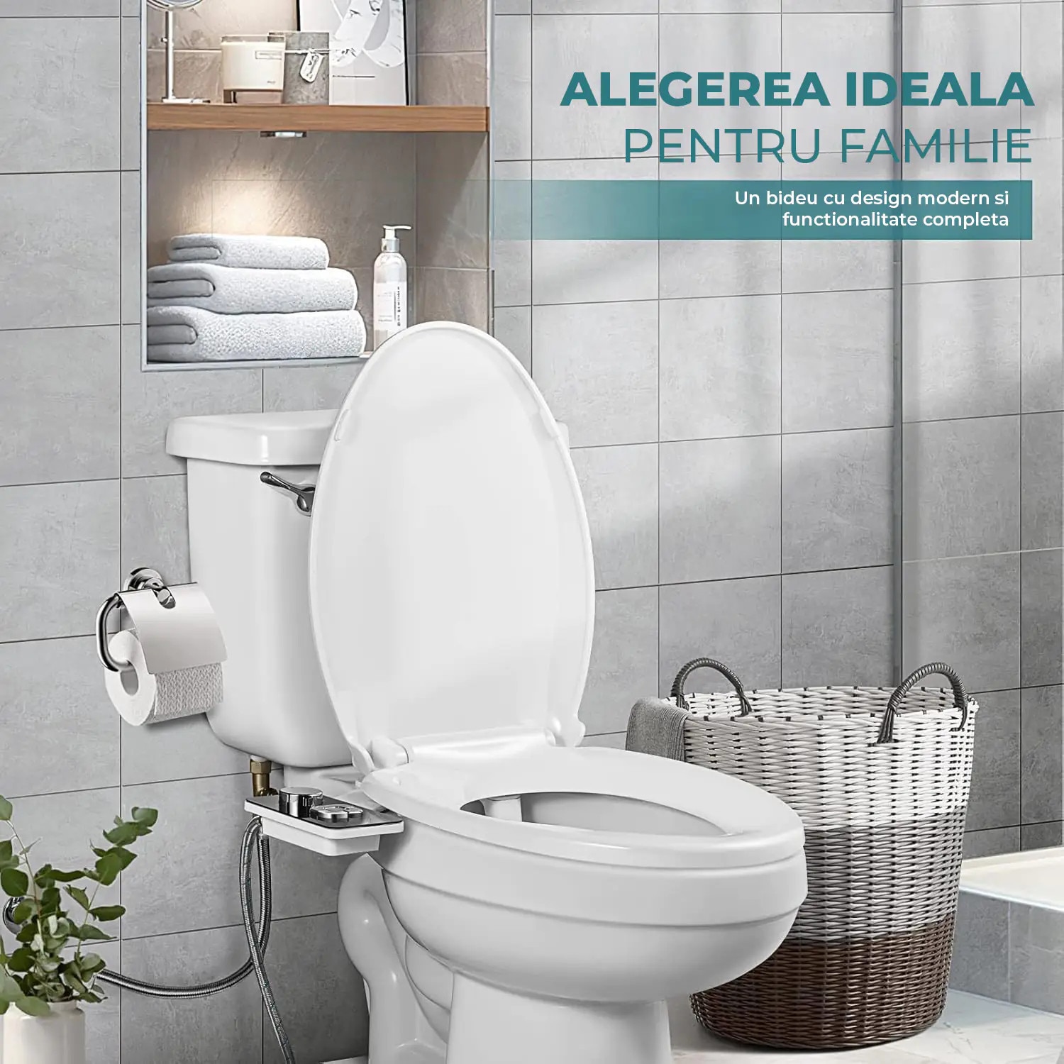 Bideu Retractabil Elindor® pentru Toaleta cu Functie de Auto Curatare ...