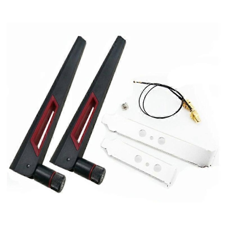 Set antene Wifi 2x8dbi Dual Band M.2 Ipex Mhf4 U.fl la Rp-sma - eMAG.ro
