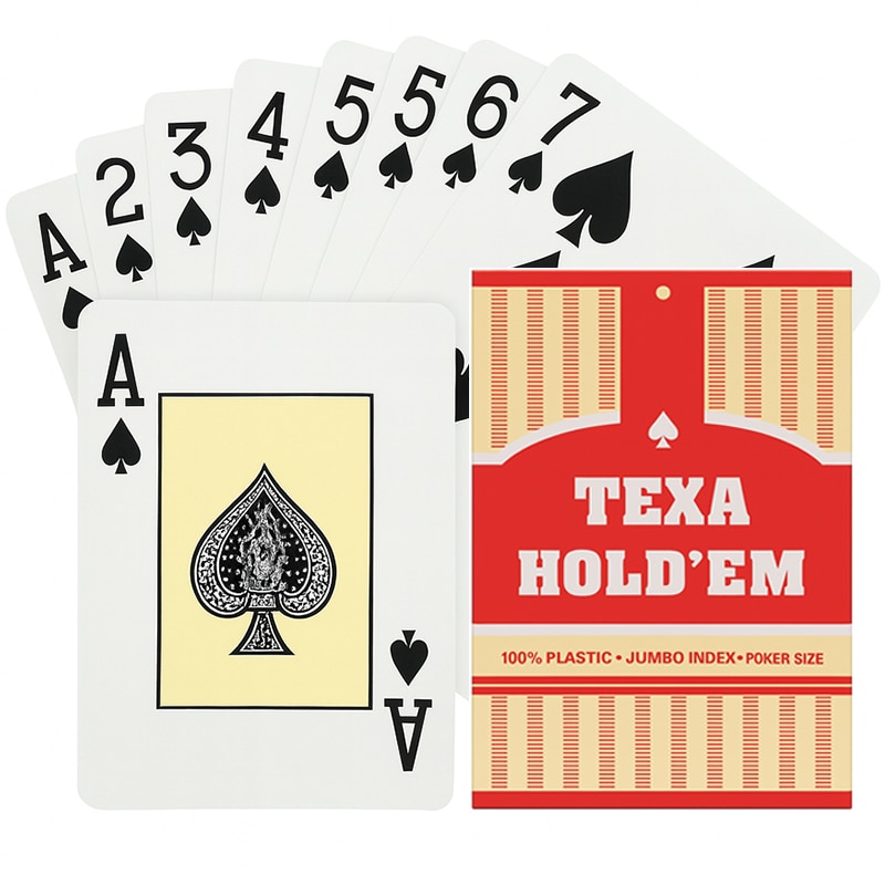 Set Carti de Poker Texas Hold'em Profesionale, 100% Plastice ...