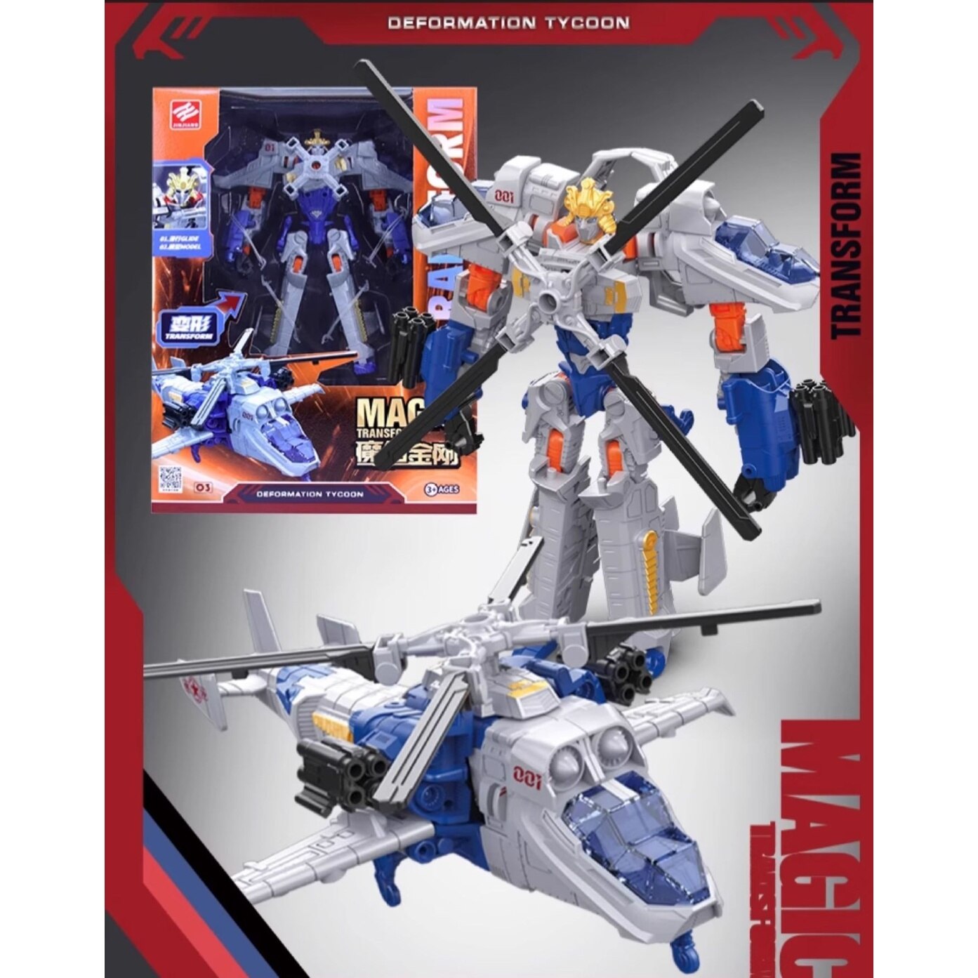 Katonai játék harci repülőgép átalakítható robot Mecha, részben ...