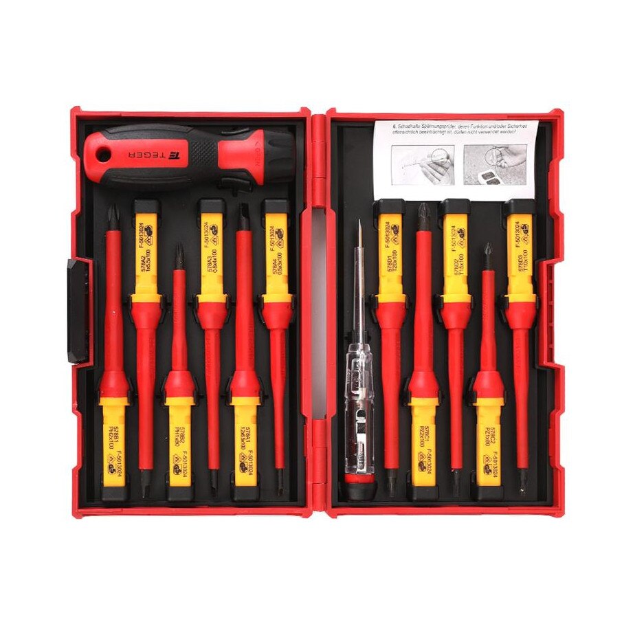 Set surubelnite VDE PROFESSIONAL 13 buc, certificat GS/VDE, izolate ...