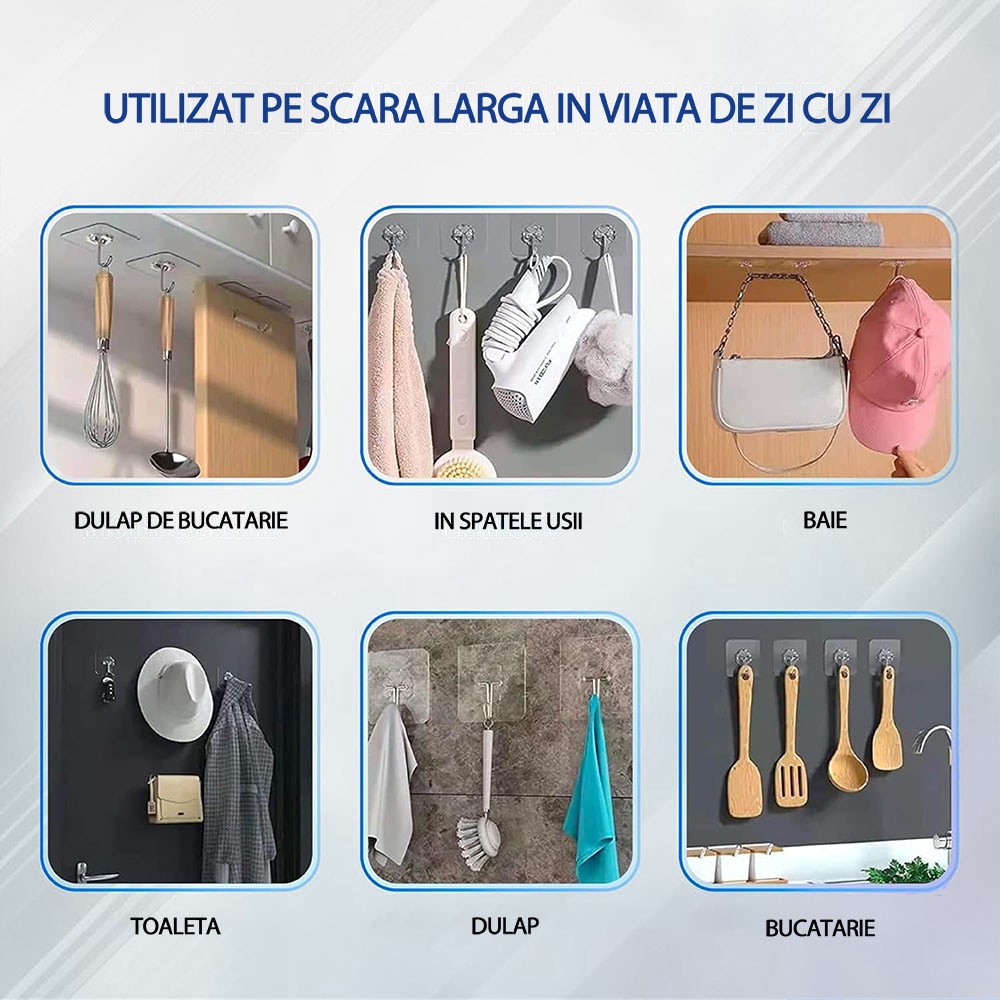 Set 30 Cuiere Cu Adeziv Super Rezistent, DONFANLIA®, Ingrosata, Fara ...
