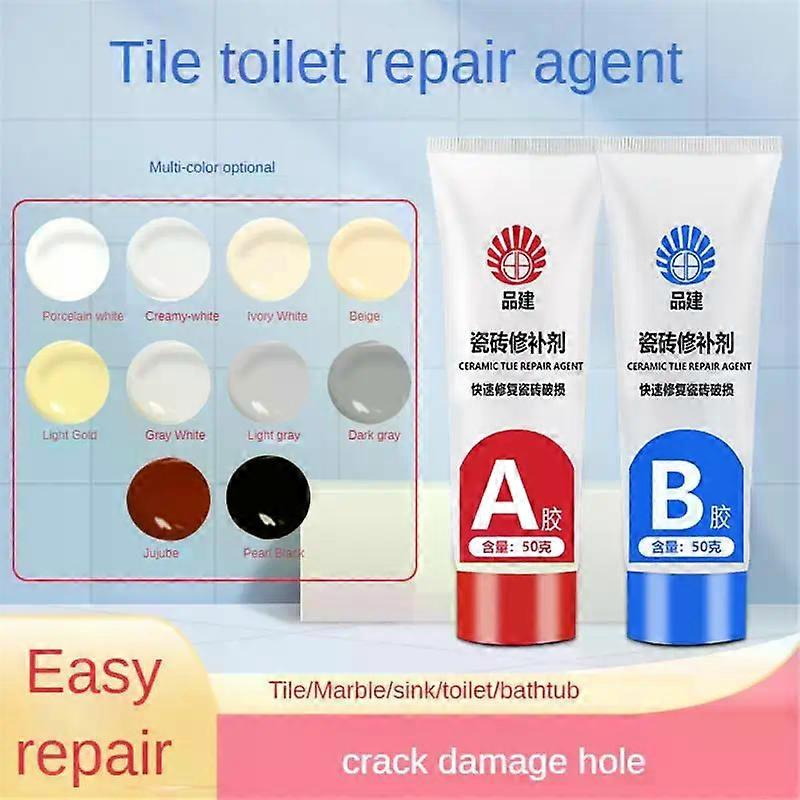 Kit de reparare pentru gresie si faianta, 2 adezivi, rezistent la apa ...