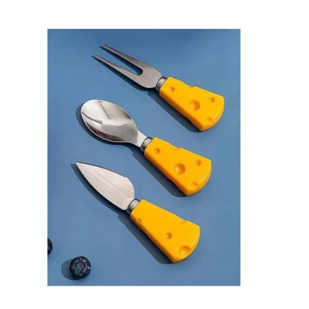 Set de 3 mini cutit pentru Branza + furculita pentru + lingura - eMAG.ro