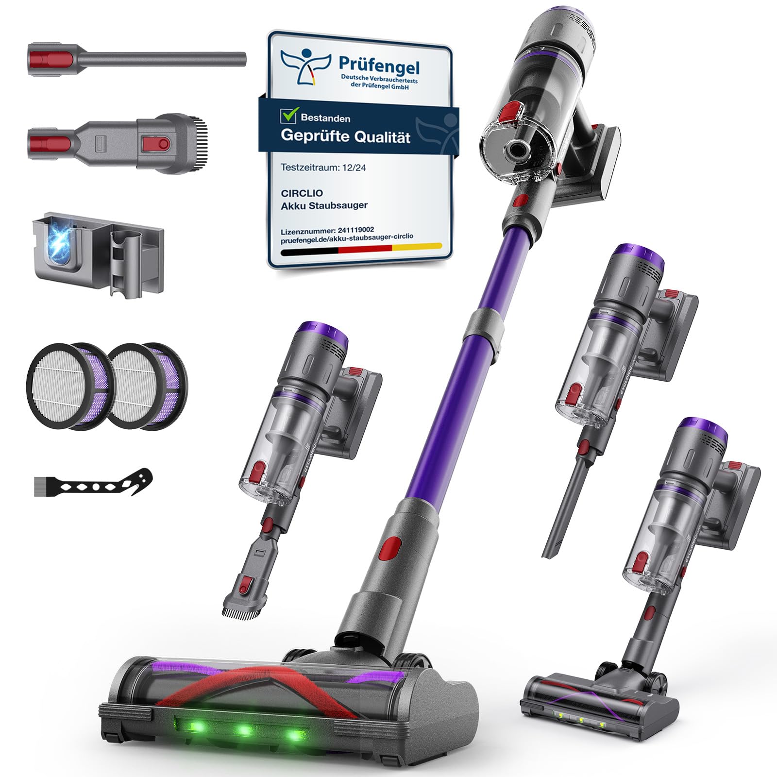 Aspirator Fara Fir Circlio, 600W/58000Pa/75Min, Aspirator Fara Fir Cu ...