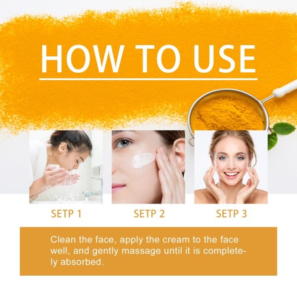 Crema cu colagen cu turmeric lumineaza liniile fine, lumineaza si ...