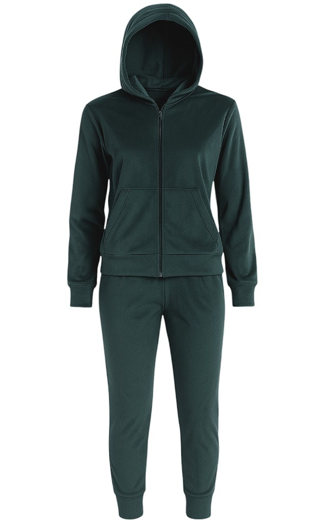 Trening catifea dama verde inchis 4XL - eMAG.ro