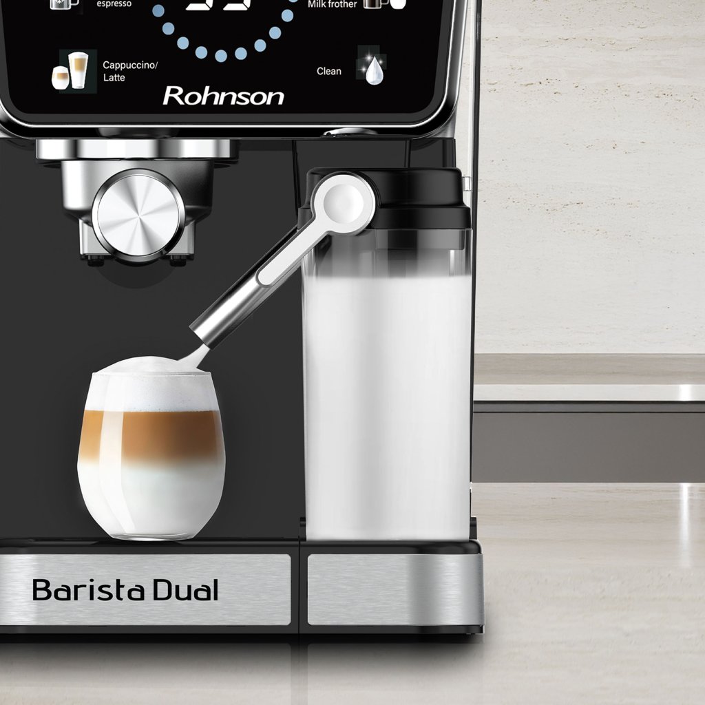 Espressor automat Rohnson R98082, espresso si cappuccino Hot & Cold ...