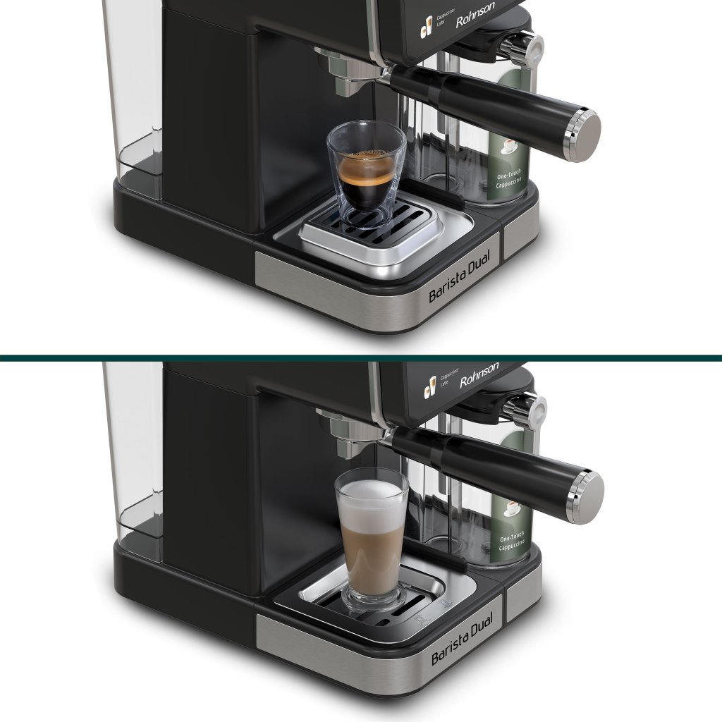 Espressor automat Rohnson R98082, espresso si cappuccino Hot & Cold ...