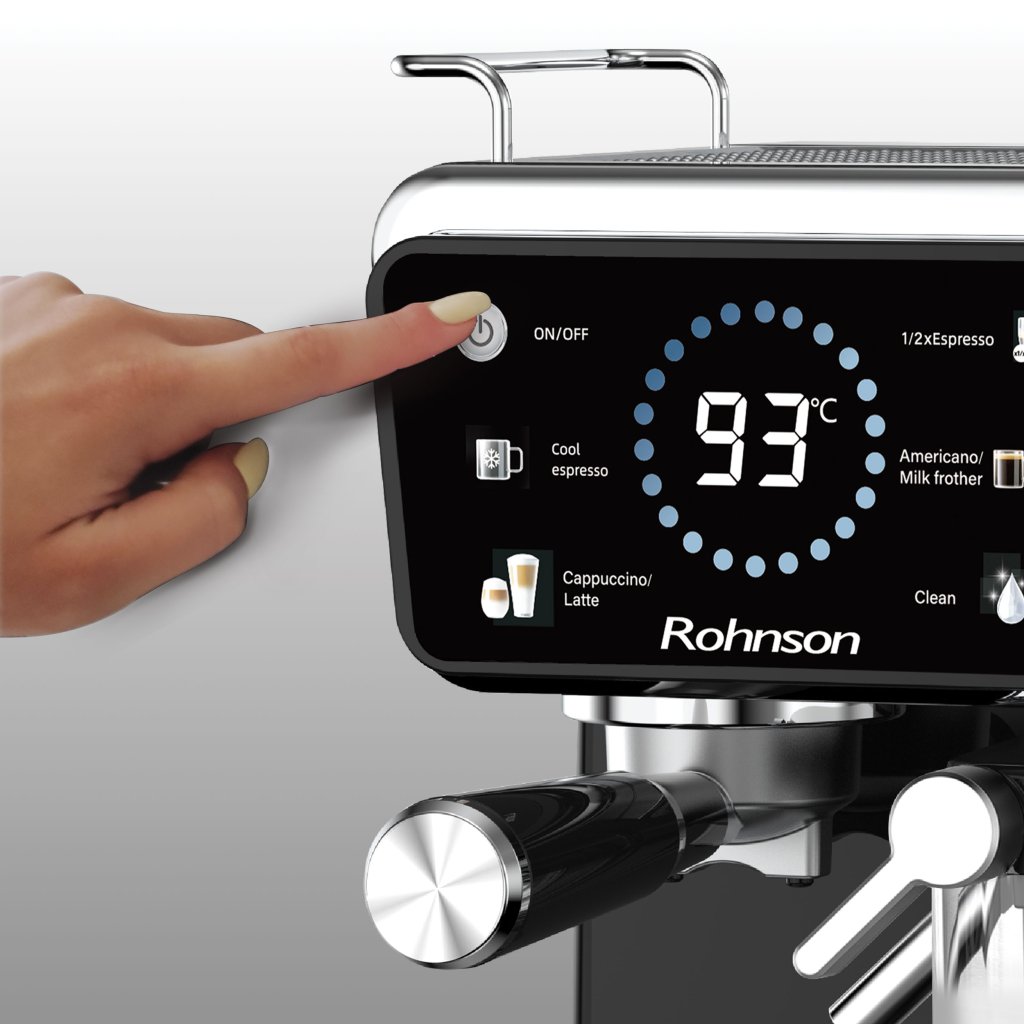 Espressor automat Rohnson R98082, espresso si cappuccino Hot & Cold ...